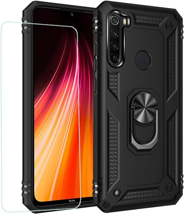 Coque Xiaomi Redmi Note 8T, Etui magnétique avec verre trempé et ...