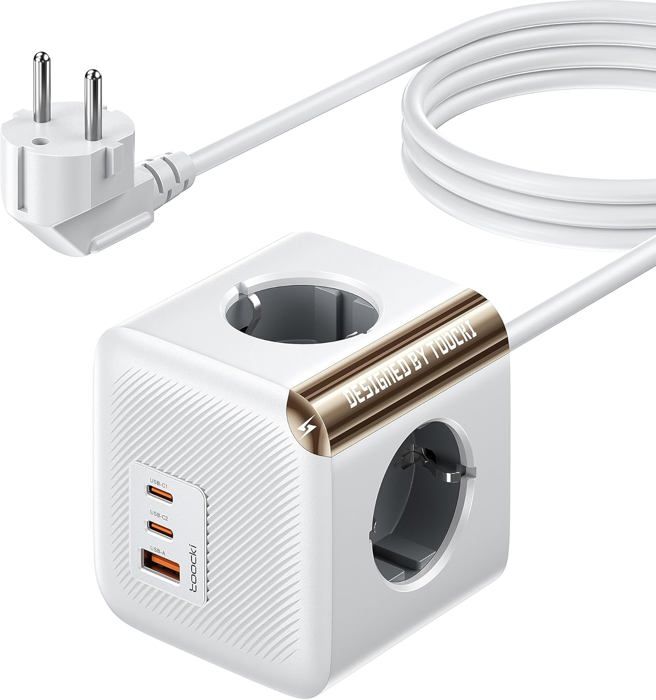 7 En 1 Pr Murale Usb, Cube Pr Electrique Usb 4000W 16A 4 Ac Outlets 2 ...