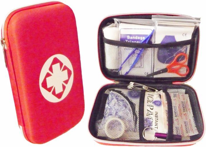 Trousse de Premiers Secours Complète, pour la Voiture, les Randonnées, le Sport, les Voyages ...