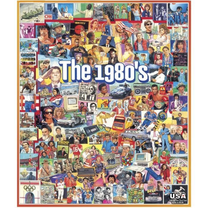 Puzzle Ultimate Trivia 1000 Pièces 61 X 76,2 Cm Les Années 80, 868 ...