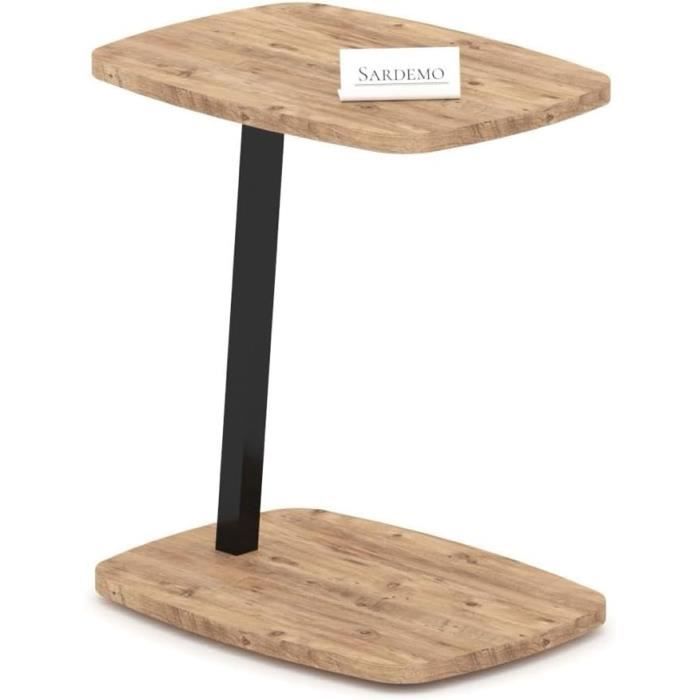 Hanno Möbel Table D'Appoint À Roulettes, Table Basse En Forme De C ...