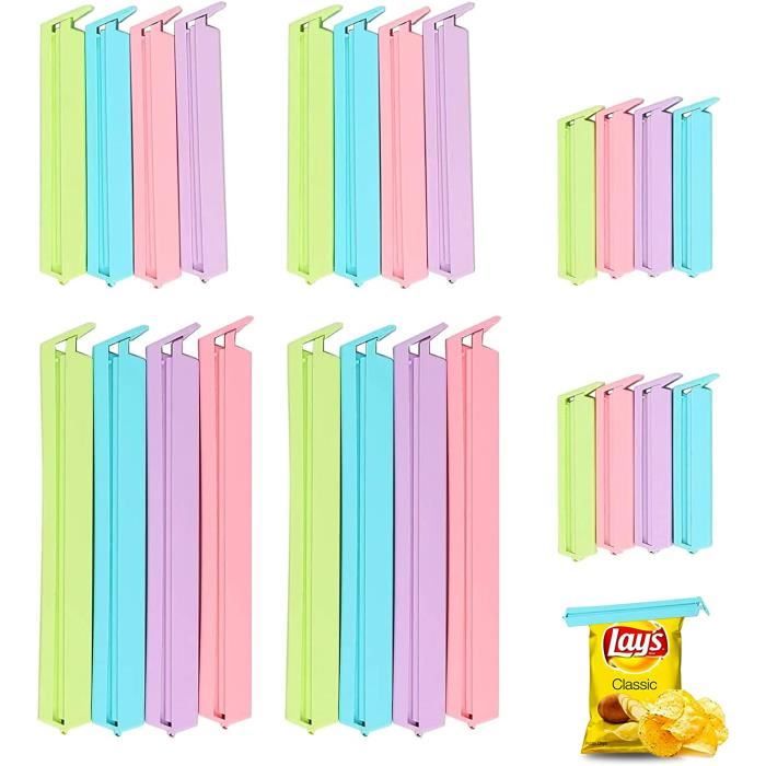 24 Pcs Clips d'étanchéité Alimentaire, Alimentaire Clip Fermeture ...