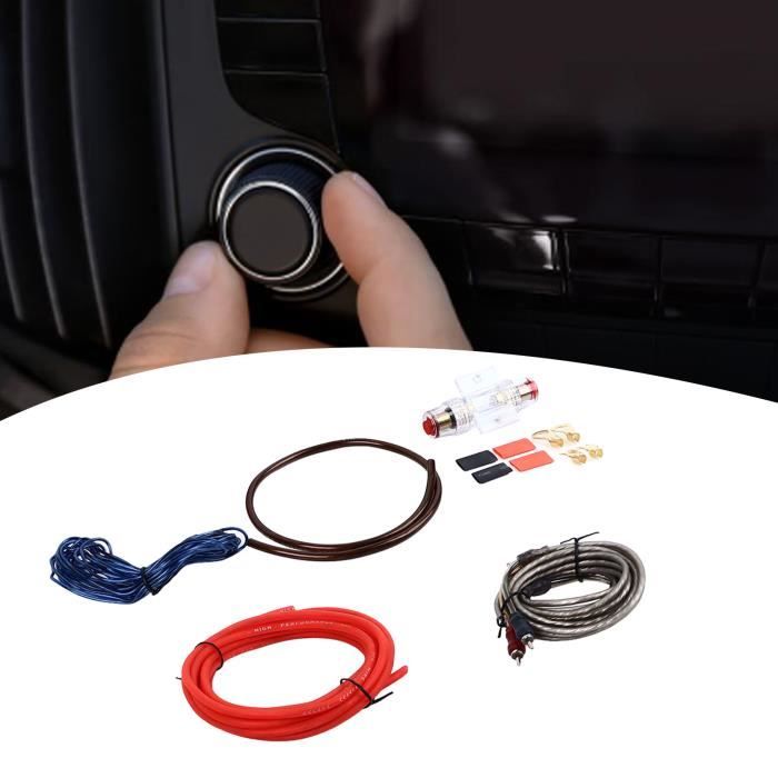 Kit de câblage d'installation d'amplificateur - DILWE - Universel - 10GA - Haute qualité ...