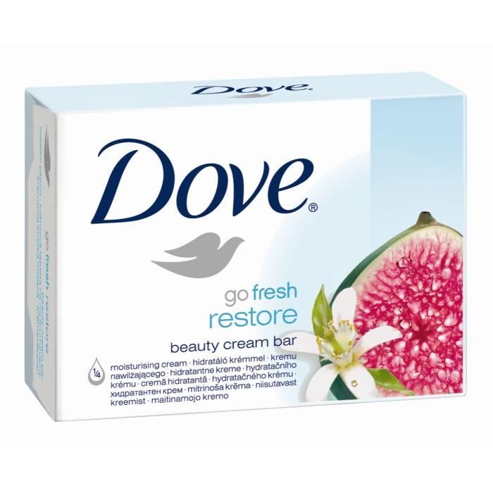 Dove Go Fresh Restore Beauty Cream Bar - Pack de 2 savons de 100g ...