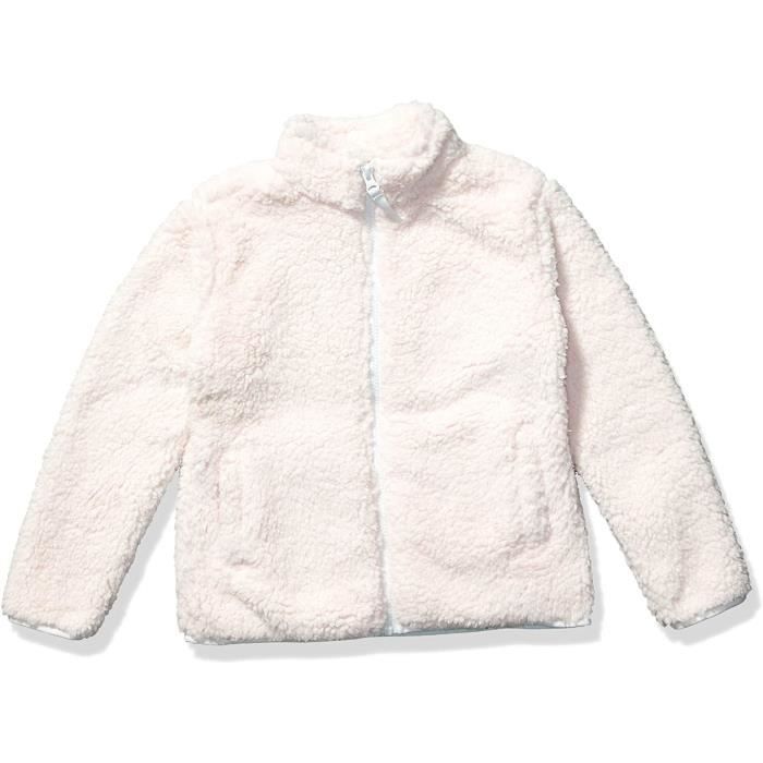 Essentials Full-Zip High-Pile Polar Fleece Jacket Outerwear, Rose Clair ...