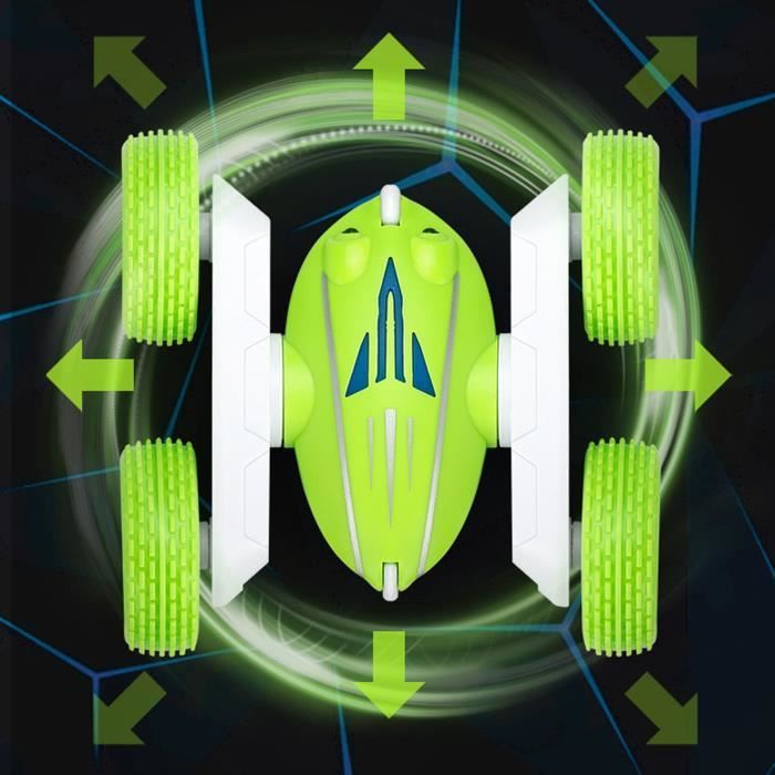 ESTINK Mini Stunt Car Double Face 2.4GHz Stunt RC Car 360 ° Rotation ...