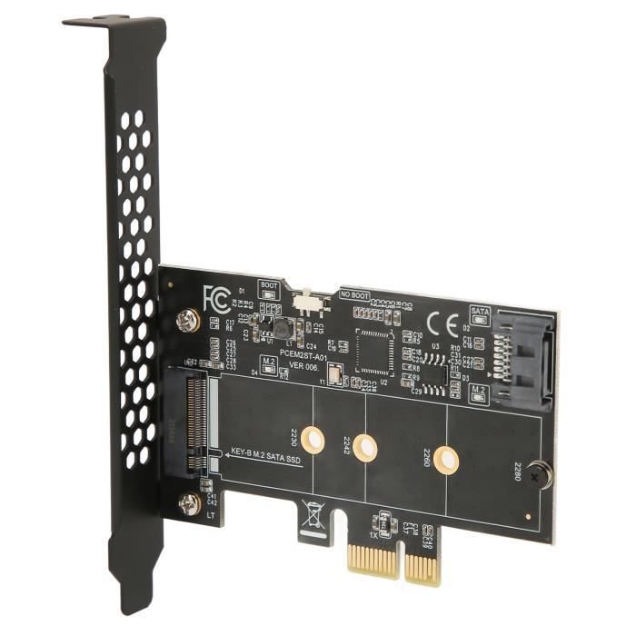 Carte d'extension PCIE vers SATA - FDIT - M2 NGFF - 6 Gbit/s ...
