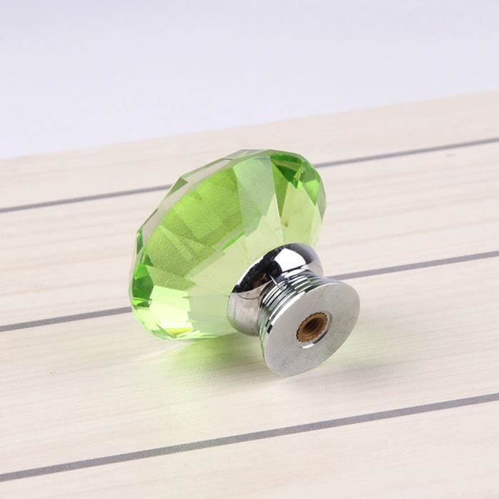 10 PCS Poignée Porte Cristal Vert Boutons Armoires Tiroir Meubles ... 10 PCS Poignée Porte Cristal Vert Boutons Armoires Tiroir Meubles ...