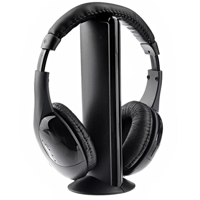 MH2001 5-en-1 HI-FI S-XBS casque sans fil avec radio surveillance pour ...