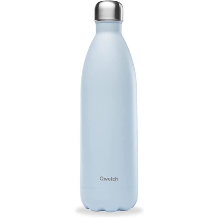Qwetch - Bouteille Isotherme Pastel 1L - Gourde Nomade Inox - 24h Froid ...