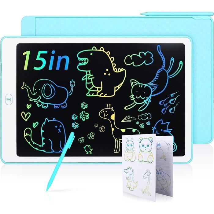 Tablette D'Écriture Lcd Coloré,15 Pouces Ecriture Lcd Magique Tablette ...