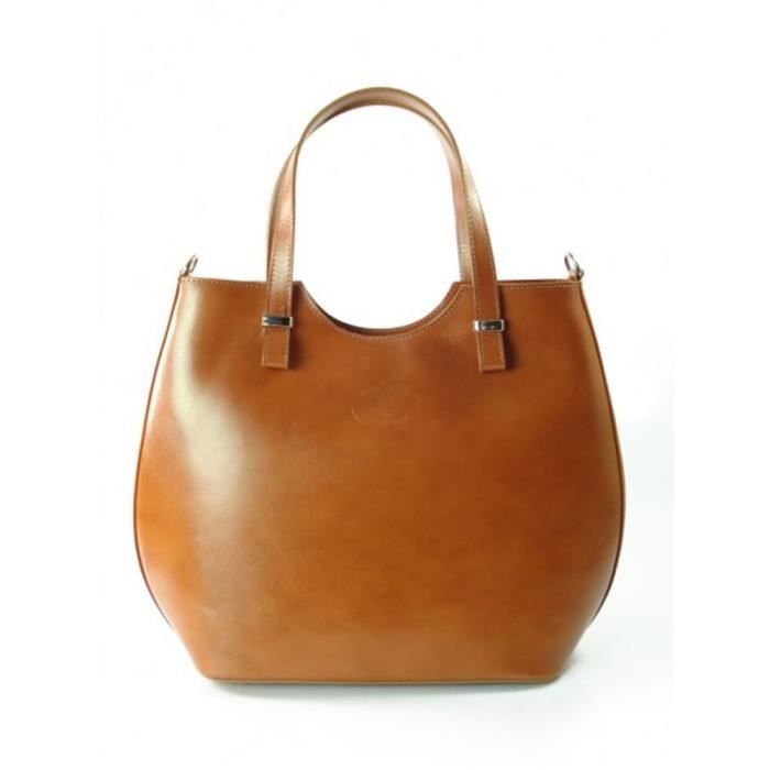 Sac - VERA PELLE - Zarka - Marron - Cuir - Femme - Fermeture zippée ...