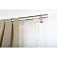 Double Tringle à rideaux: Ø 20 mm sans anneaux, L. 140 cm. en acier satiné - complet - Cdiscount ...
