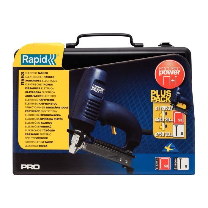 RAPID Agrafeuse électrique PRO R553 - Cdiscount Bricolage