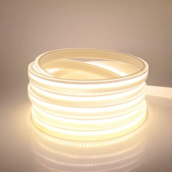 Ruban Led Avec Interrupteur,Cob Bande Led 220V Ip65 Etanche Bande ...