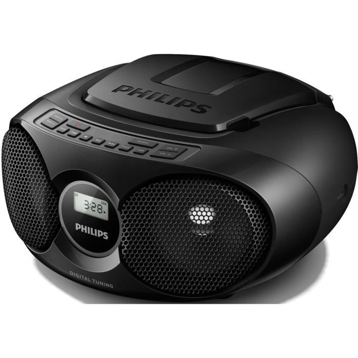 PHILIPS AZ215B/12 Lecteur CD avec tuner numérique et entrée audio 3,5 ...