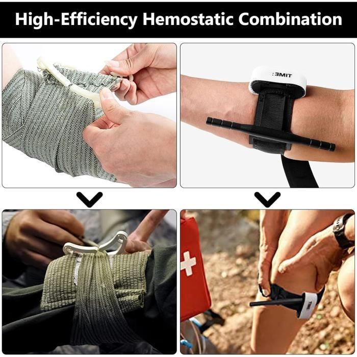 [2 + 2] Bandage Israélien Et Garrot Tourniquet, Pansement Israelien ...