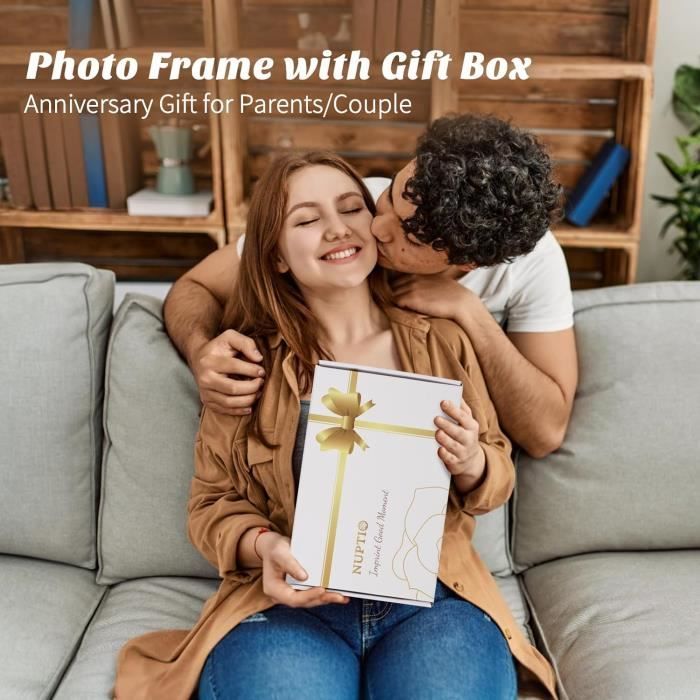 Cadeau Photo Cadre Bois: 4X6 Mariage Photos Cadres Couple Valentin ...