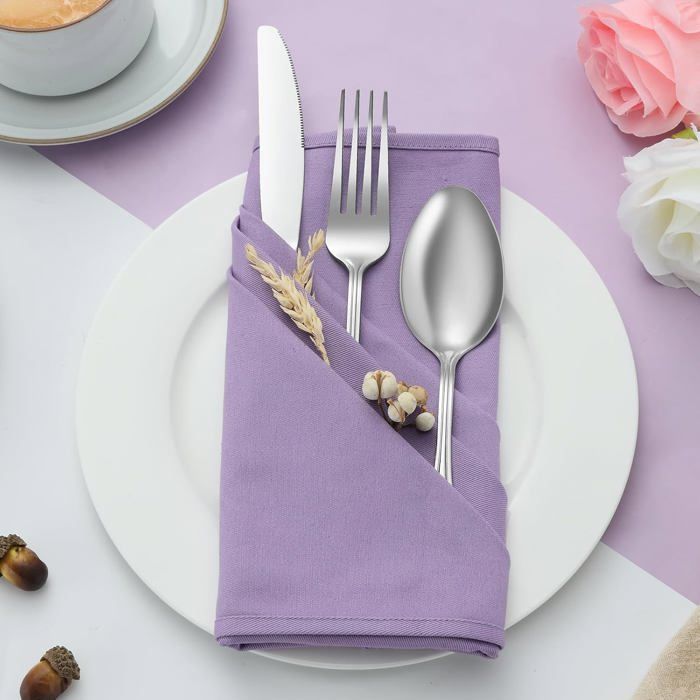 Couverts De Table Avec Couteau A Steak,72 Pièces Couverts Pour 12 ...
