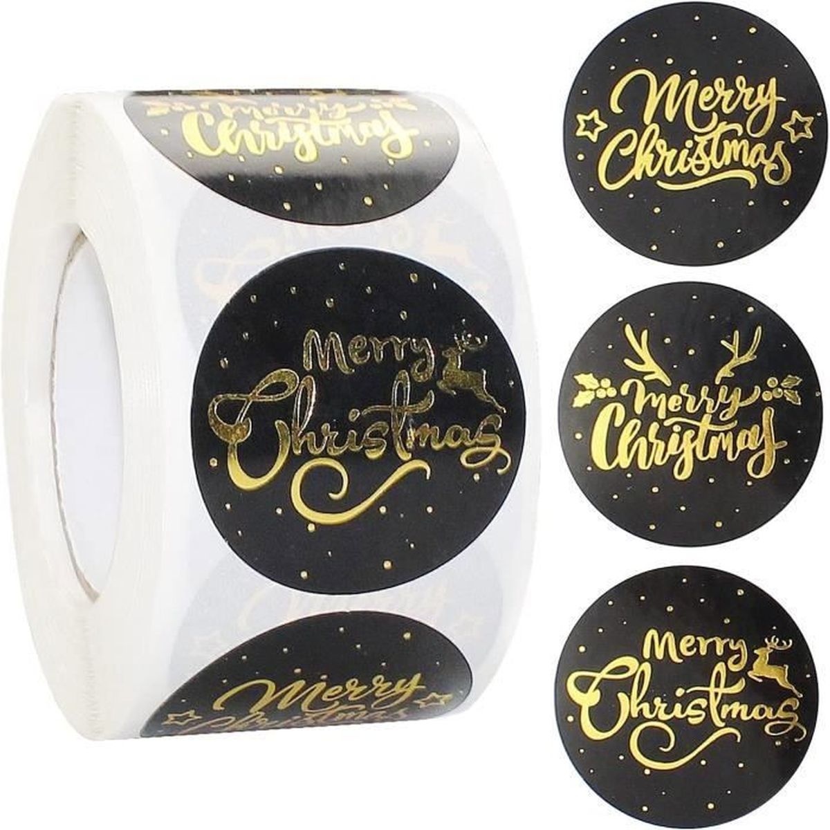 500 Pièces Etiquette Cadeau Noel Autocollante Autocollants D'emballage ...