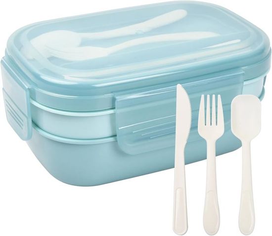 Boite Lunch Box Adulte Boîte à Bento Enfant Adulte Bento Box 1900ml ...