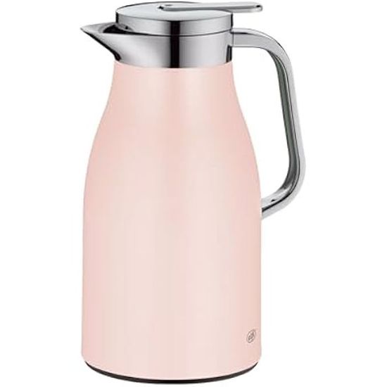 Pichet isotherme - ALFI - SKYLINE - 1,0 l - Acier inoxydable - Verre trempé - Rose pastel ...