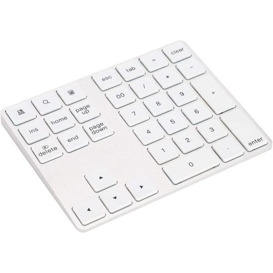 Clavier numérique sans Fil, Mini pavé numérique numérique à 34 Touches ...