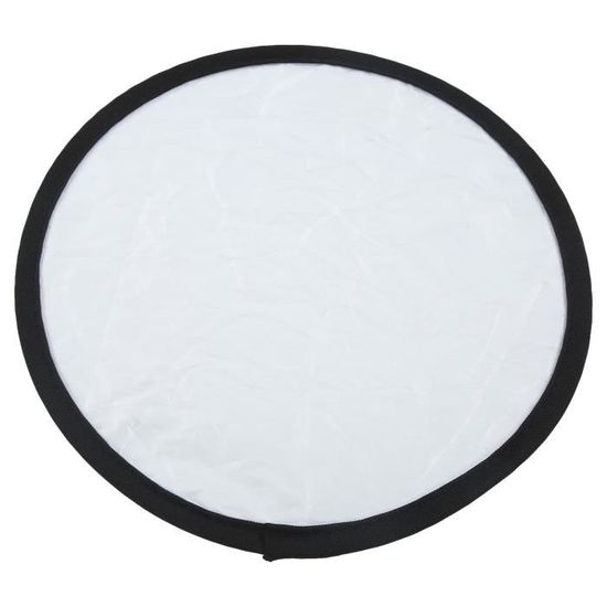 Réflecteur blanc argenté 2 en 1 Réflecteur de lumière rond portable ...