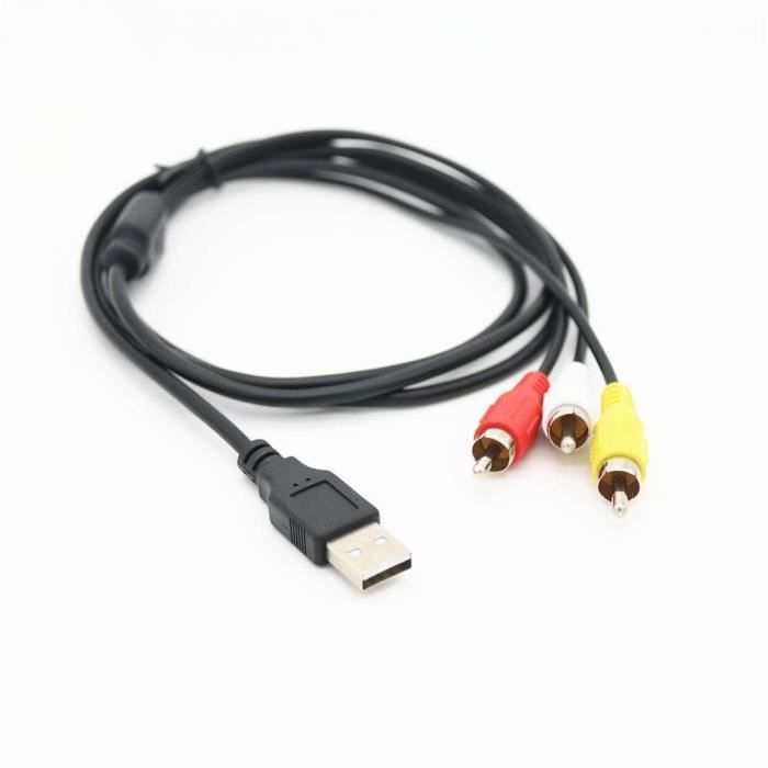 USB Turn 3 Lotus Av Line USB Turn Three Câble audio vidéo RCA Ordinateurs Composants Accessoires ...