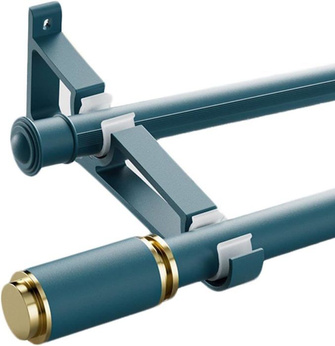 Double Tringles À Rideaux Pour Fenêtres, Tringle À Draperies Décorative En Aluminium Avec Anneau ...