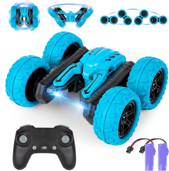 Voiture Télécommandée Enfant,4X4 Voiture Cascadeur Télécommandé Tout Terrain Rotation À 360 ...