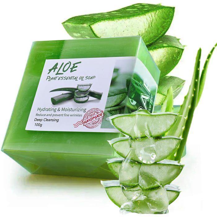 Savon Aloe Vera, 100g Savons Solides,Cube Nettoyant Main Solide Et ...