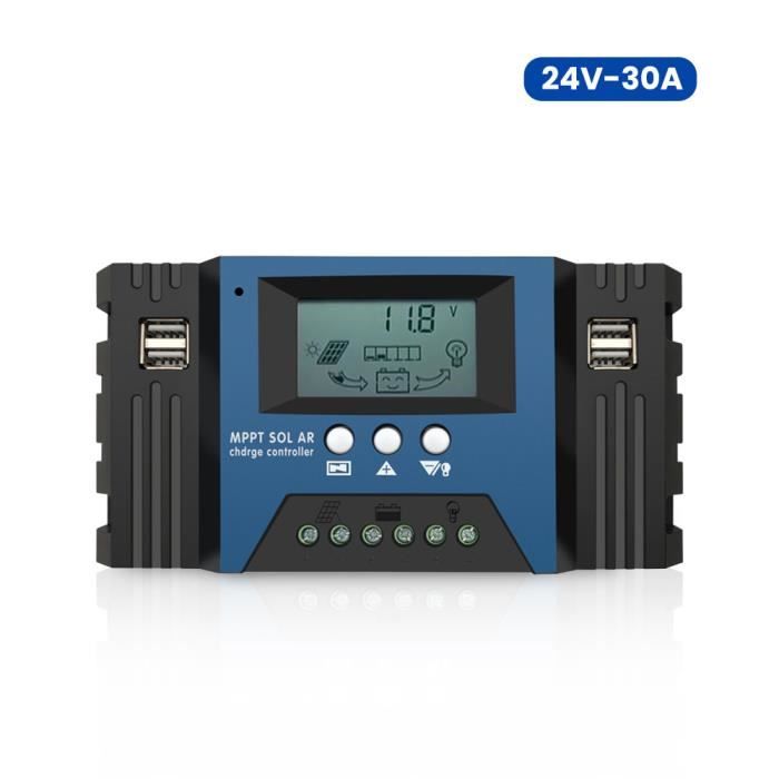 30A-StALYIMA Contrôleur de charge MPPT pour panneaux solaires, 12V, 24V, batterie Sochi 4, USB ...