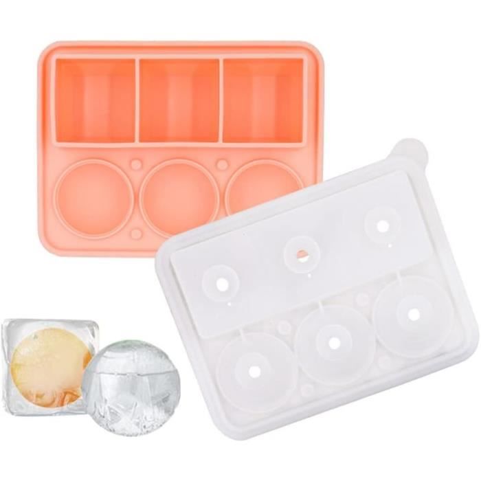 Bac À Glaçons Sphérique En Silicone, Moules À Glaçons En Boule Bac À ...