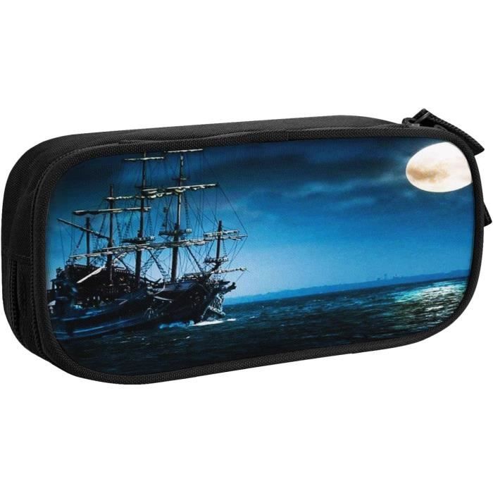Trousse À Crayons Bateau Pirate Volant Hollandais Voile Grande Capacité ...