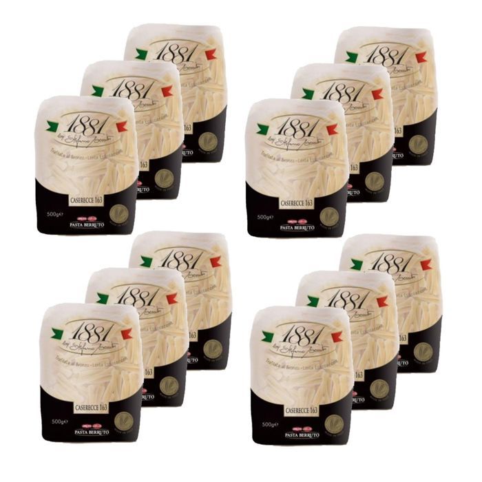 Pasta Berruto - 1881 - Lot 12x Pâtes italiennes Caserecce n°163 - 1881 ...