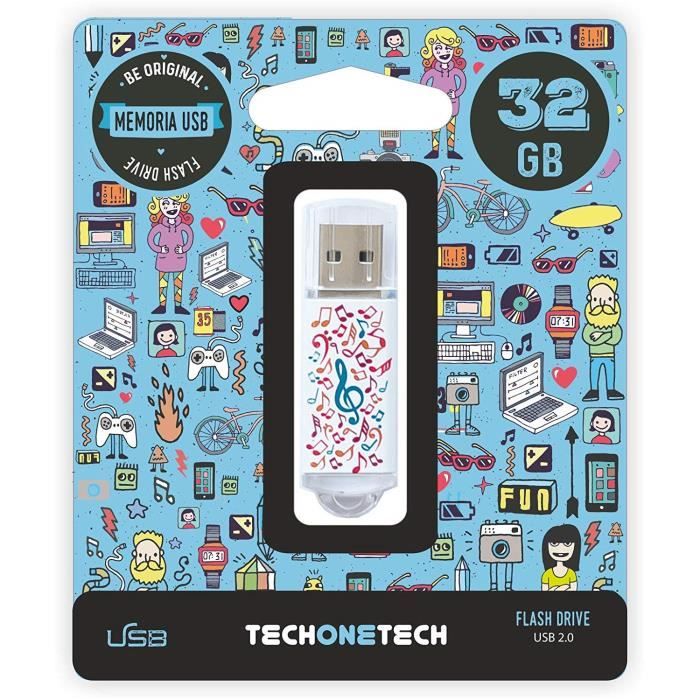 Tech-One-Tech Pendrive 32Go Tech One Tech Music Dream - TEC4003-32 ...