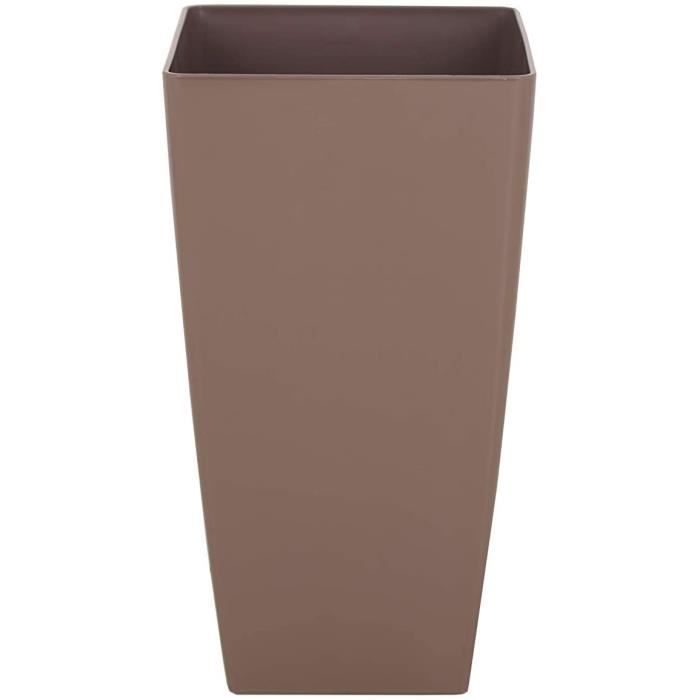 Artevasi Pot de Fleurs, Taupe, 33 x 33 x 61 cm, Pise 60 cm - Cdiscount ...