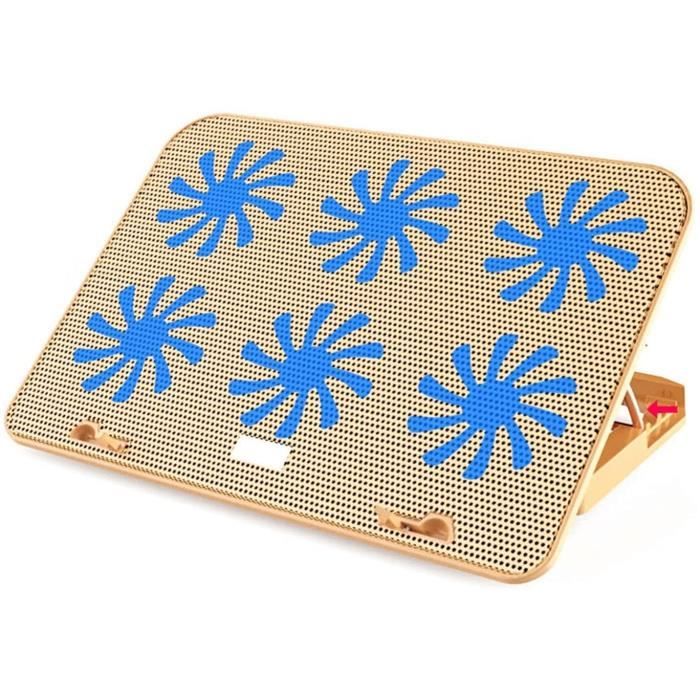 KJGHJ Refroidisseur PC Portable Six Fan Gaming Laptop Cooler Notebook ...