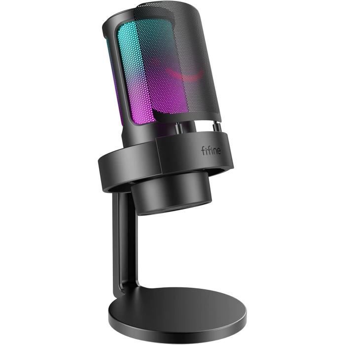 Usb Pc Microphone Gaming Pour Streaming, Podcasts, Rgb Condensateur ...
