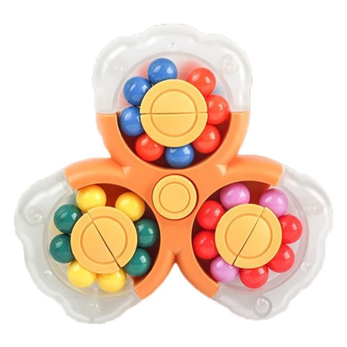 Magic Cube Beans Finger Spinner Toy Luminous Spin Cube Fingertip Fidget ...
