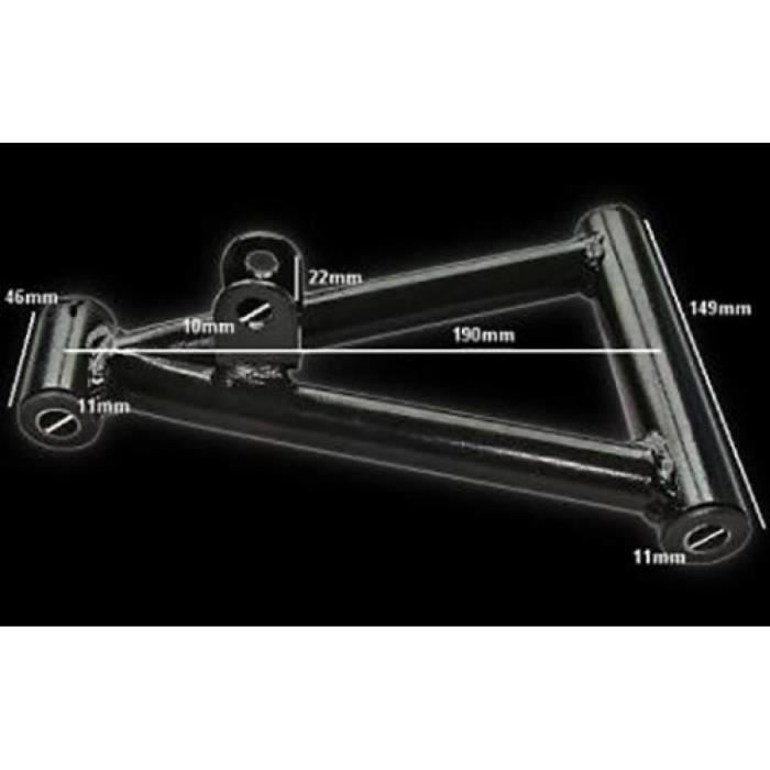 Triangle de suspension inférieur acier noir pour mini Quad ATV Chinois ...