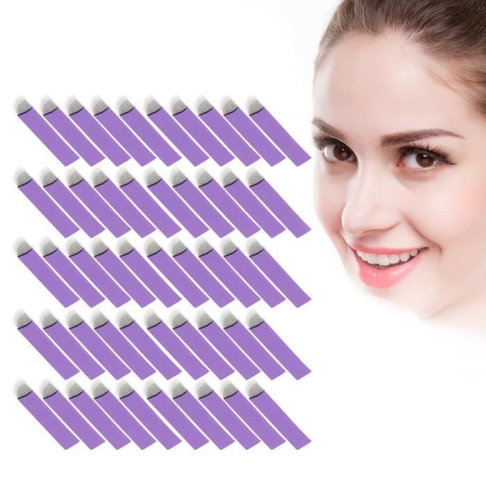 Lame de microblading Aiguille de tatouage de sourcil d'acier inoxydable ...