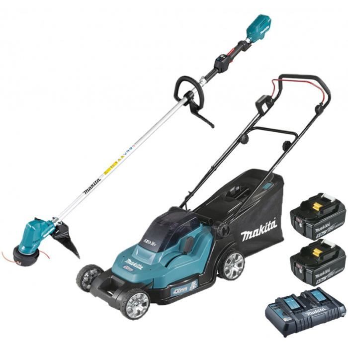 Pack Makita Jardin: tondeuse 36V DLM432 + débroussailleuse 18V ...