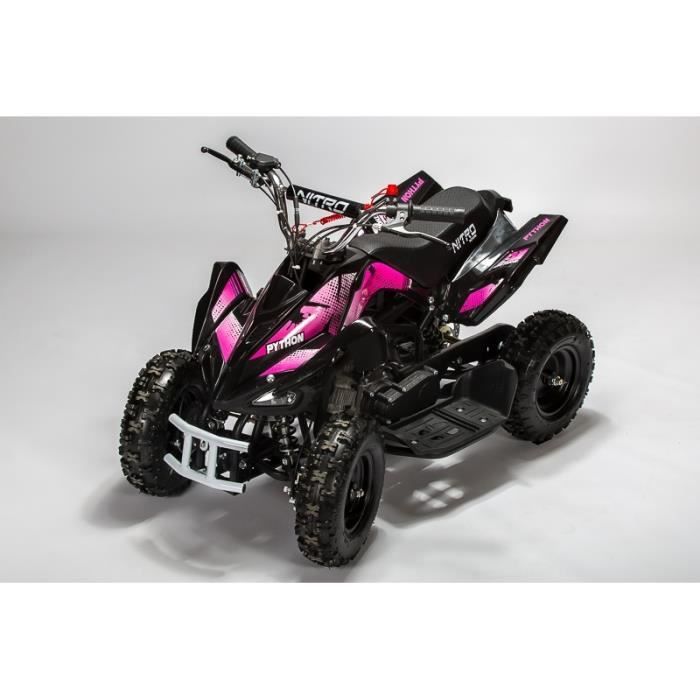 Pocket quad Python 6" Eco 800W - Rose Dirt bike Pit Mini Moto - Cdiscount Auto