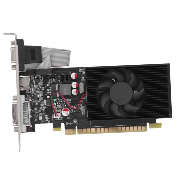 Qiilu Carte graphique PC 2GB 128bit Refroidissement dissipateur de ...