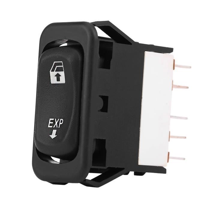 Qiilu Interrupteur de lève-vitre électrique Bouton de commutation de commande de fenêtre ...