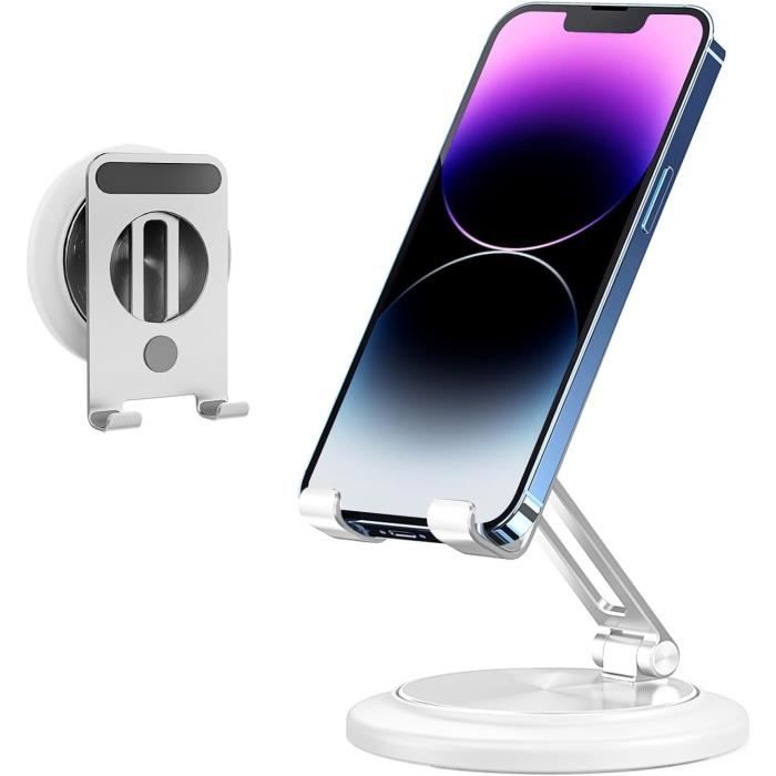 Support Téléphone Bureau,Porte Smartphone Réglable Pliable En Aluminium ...