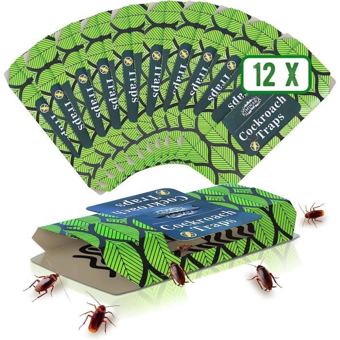 Pièges À Cafards, 12 Pcs Produit Anti Cafard Collant Piège Cafard ...