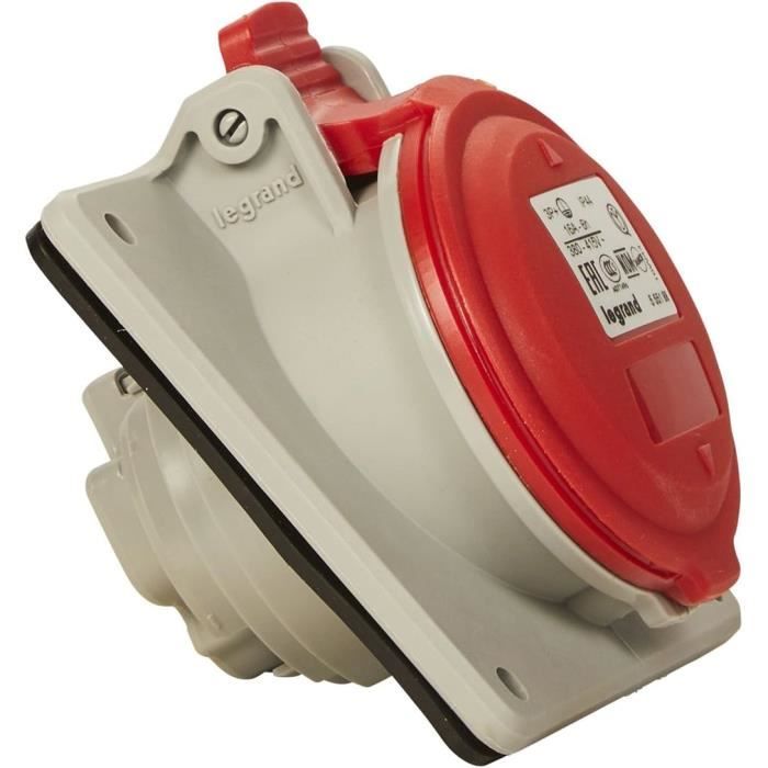 555188 Prise À Entraxes Unifiés Fixe P17 Ip44 16A, 380V~ À 415V~, 3P+T ...